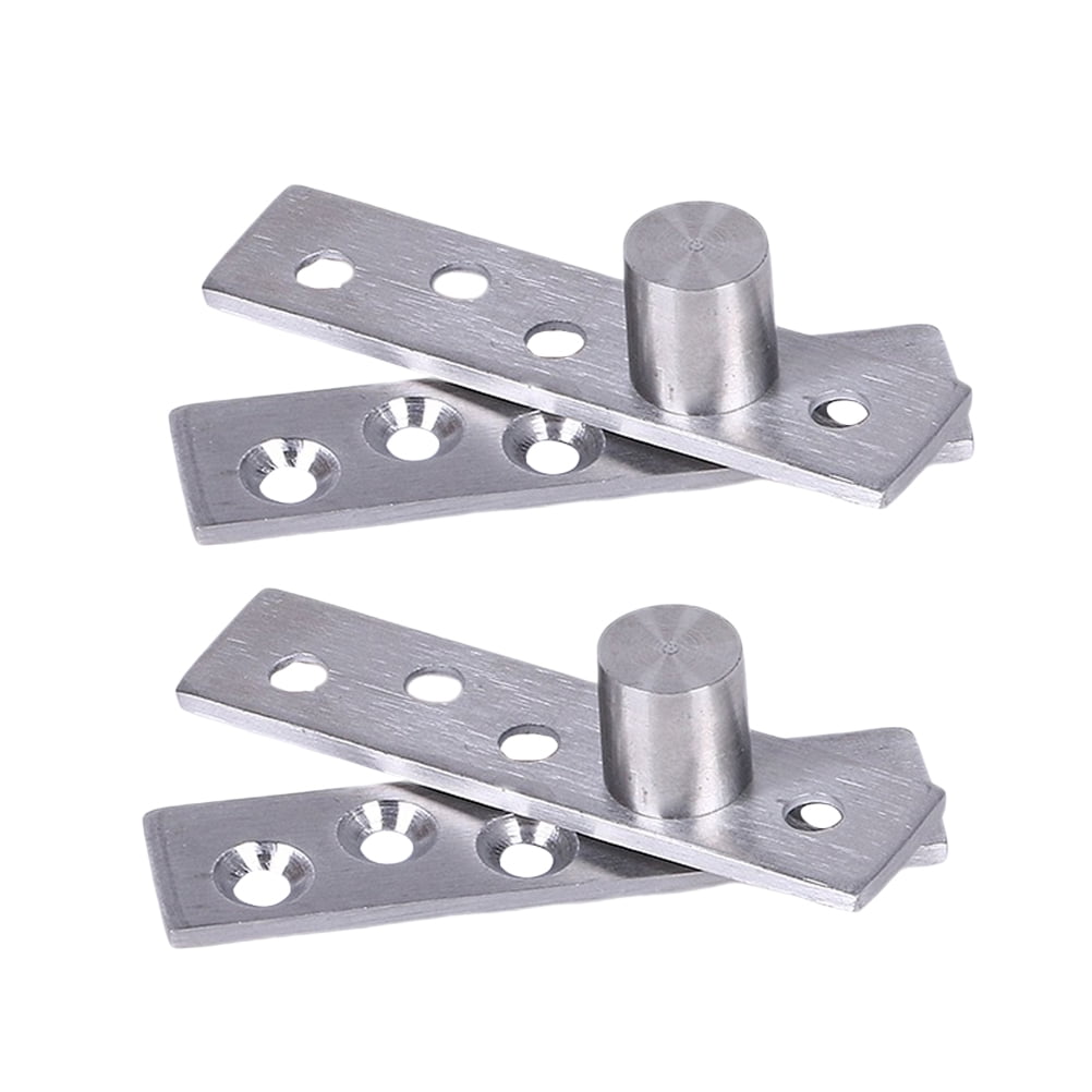 2Pc 360 Degree Rotating Hinge Stainless Steel Door Pivot Up Down Shaft ...