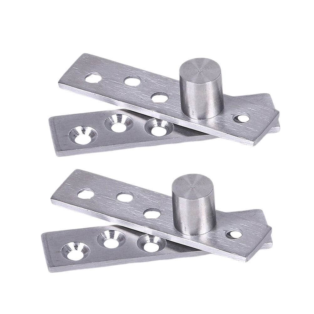2Pc 360 Degree Rotating Hinge Stainless Steel Door Pivot Up Down Shaft ...