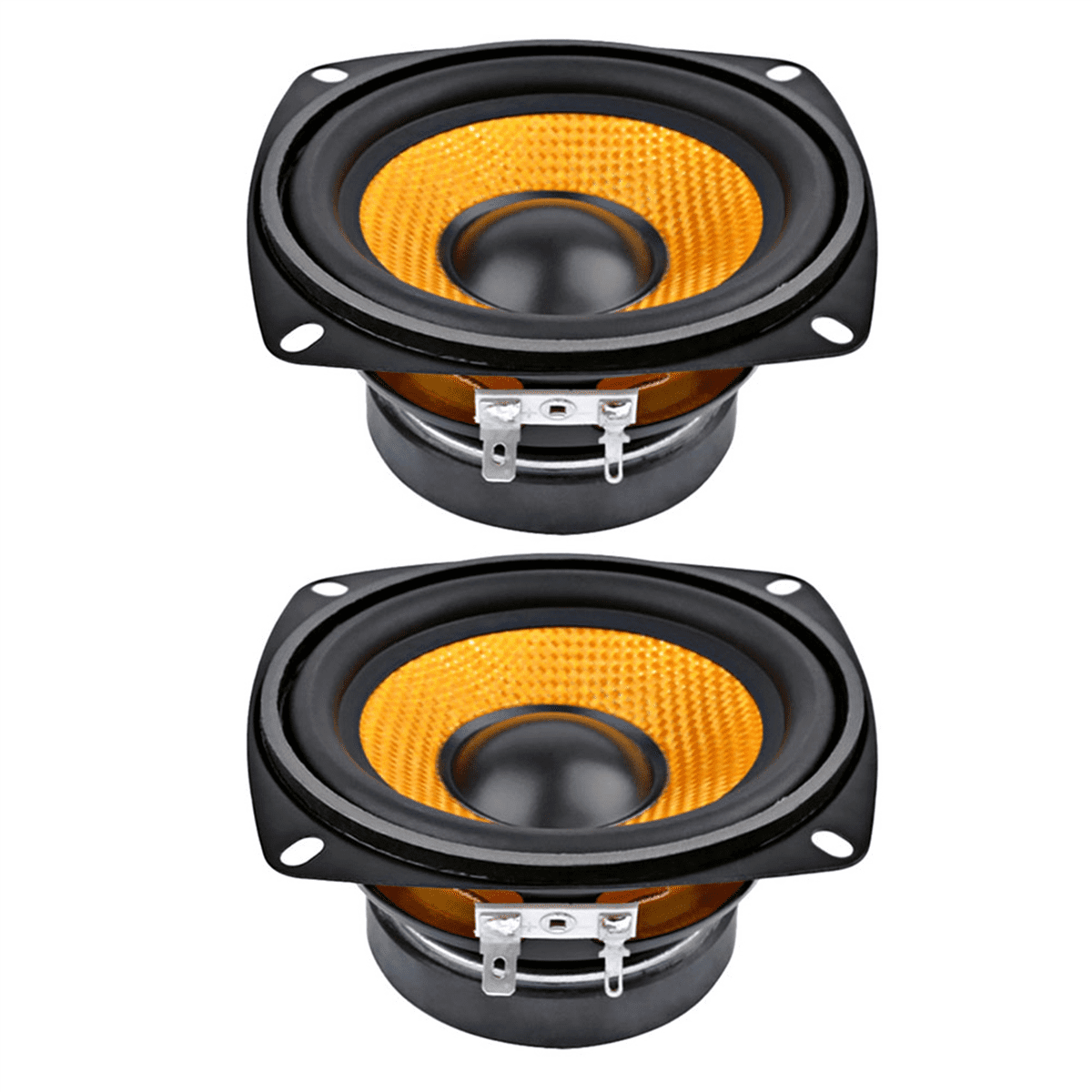 2Pc 4Inch Audio Portable Speaker 4 Ohm 15W Bass Speaker DIY ...