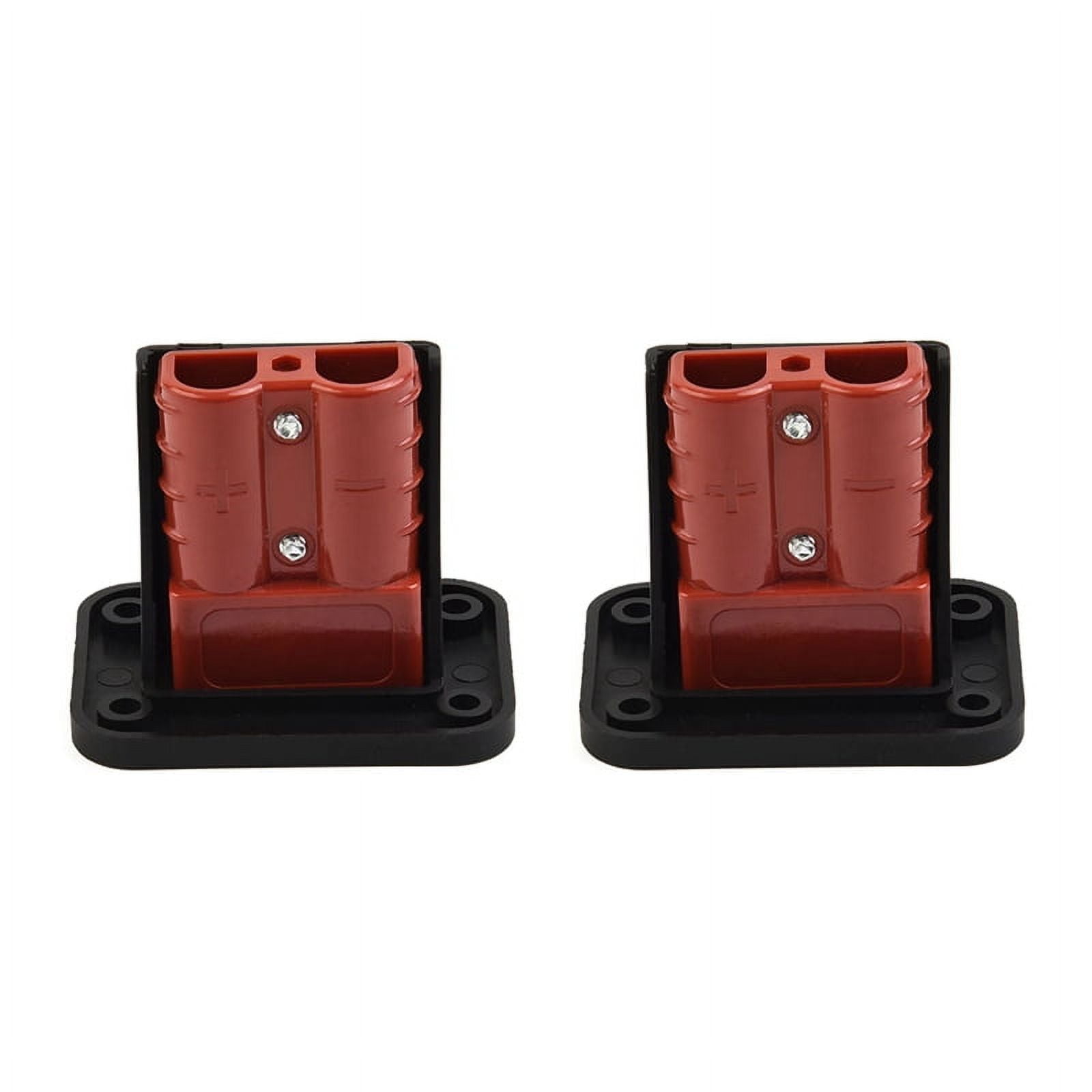 2Pc 50A for Anderson Plug Connector Flush Mount Bracket Panel Cover for Caravan Boat T y4621 ...