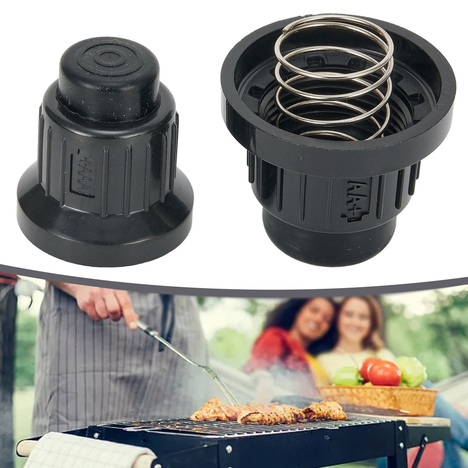 2Pc Aaa And Aa Battery Push Button Ignitor Cap For Blackstone Gas ...