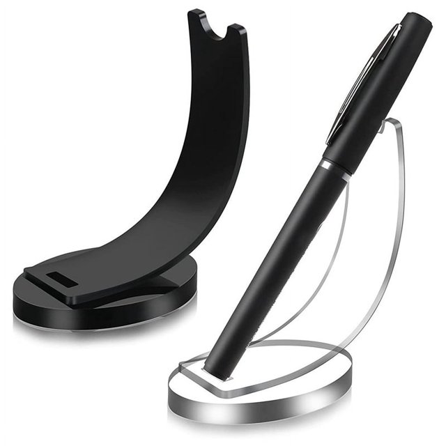 2Pc Acrylic Electronic Pen Holder Pencil Display Stand Fountain Pen ...