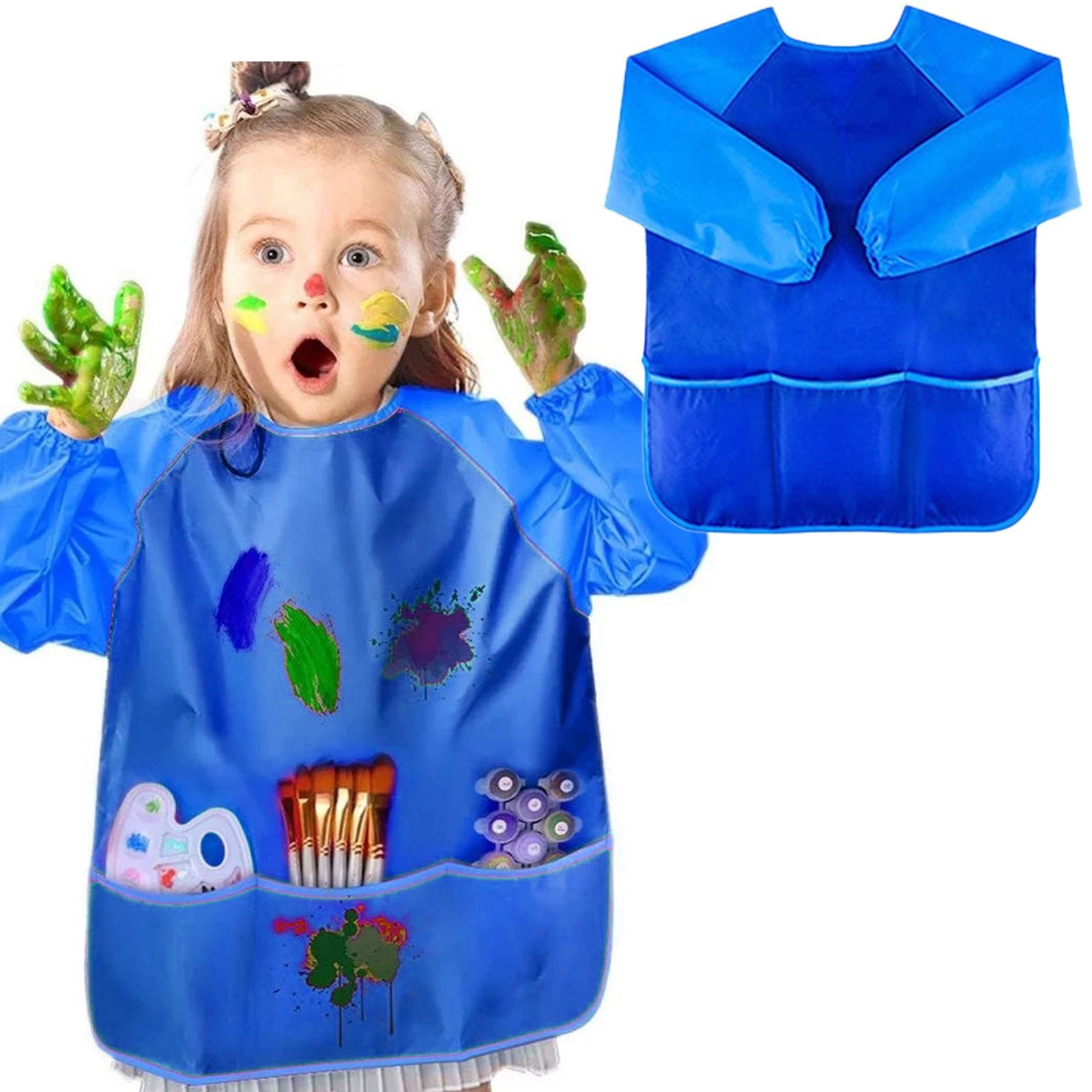 GBAYXJ 2pcKids Art Smocks Toddler Smock Artist Painting Aprons Long ...