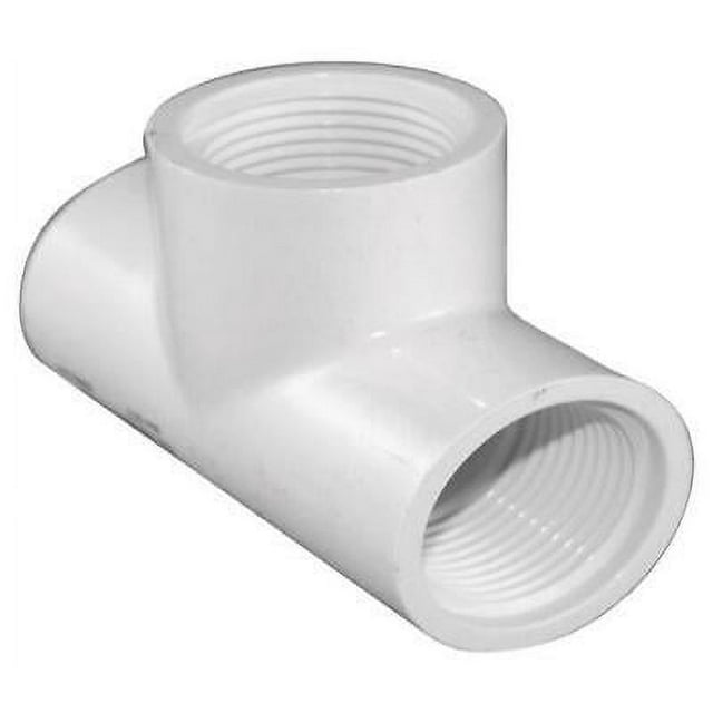 2Pc Charlotte Pipe Schedule 40 3/4 in. FPT X 3/4 in. D FPT PVC Threaded Tee 1 pk - Walmart.com