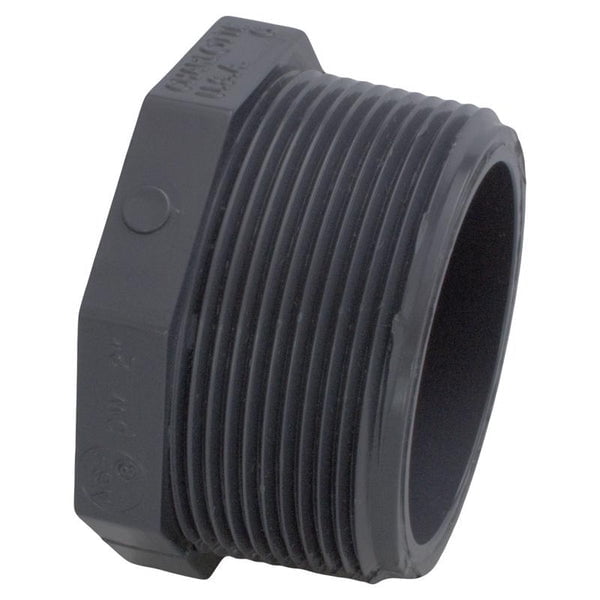 2Pc Charlotte Pipe Schedule 80 1-1/2 in. MPT X 1-1/2 in. D MPT PVC Threaded Plug - Walmart.com