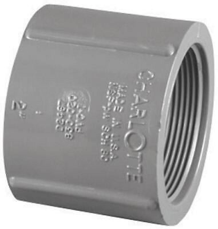 2Pc Charlotte Pipe Schedule 80 1/2 in. FPT X 1/2 in. D FPT PVC Coupling - Walmart.com