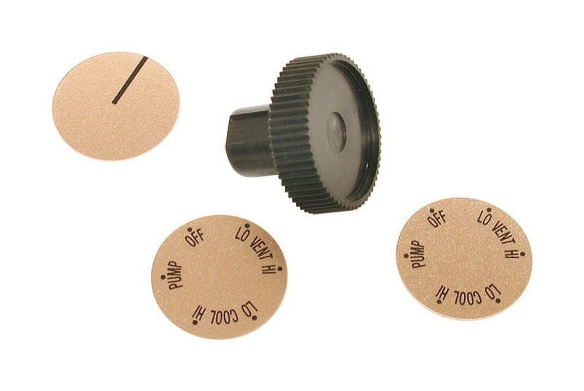 2Pc Dial Black Plastic Long Shaft Knob Kit - Walmart.com