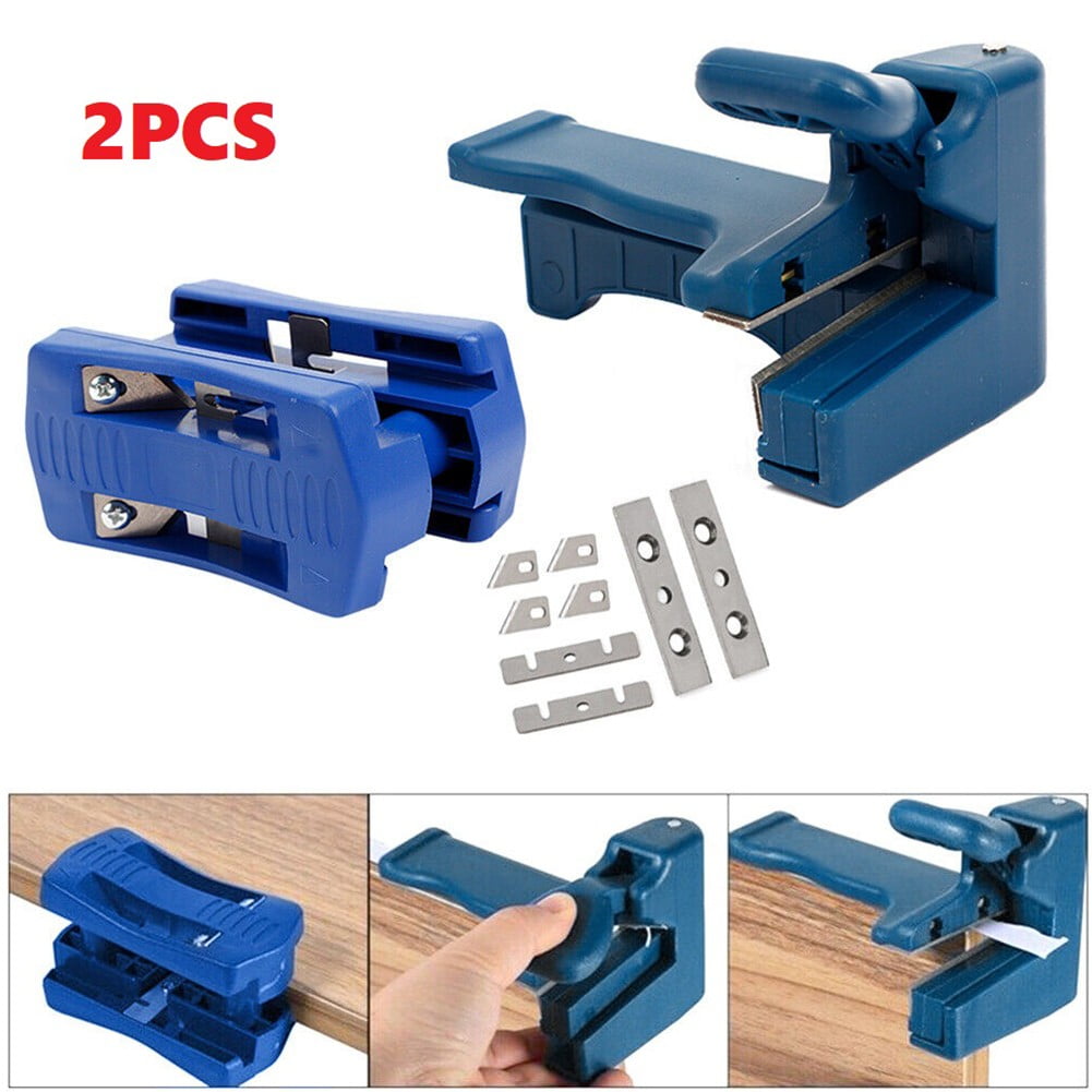 2Pc Double Edge Trimmer Woodwork Banding Machine Set Wood Head and Tail ...