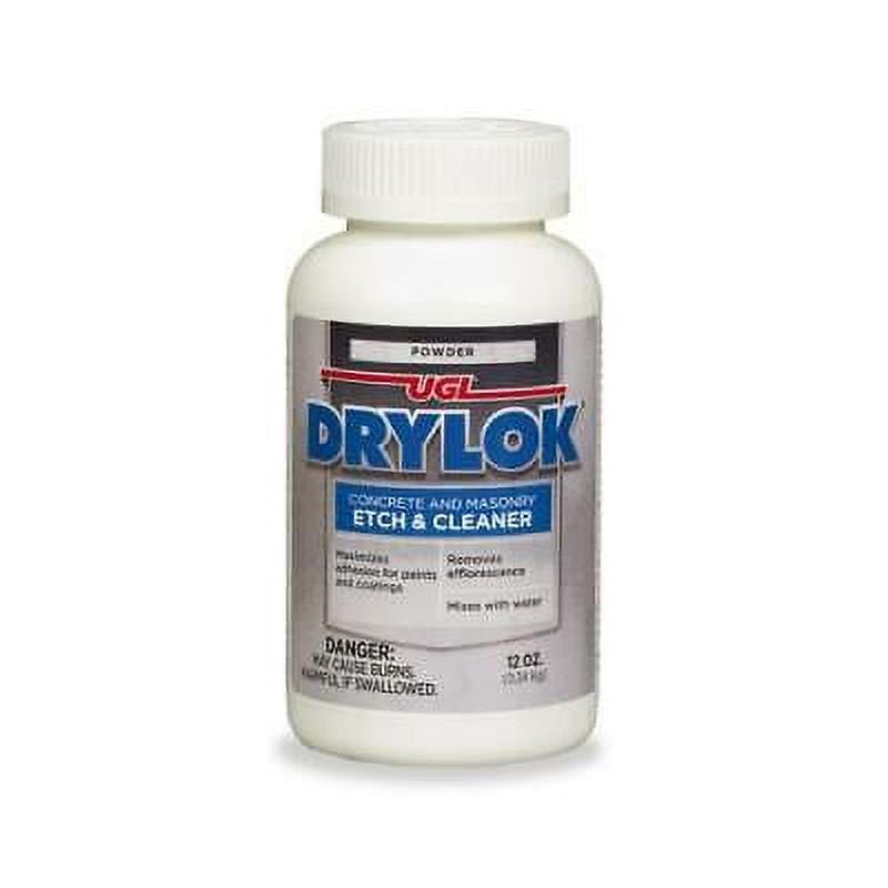 2Pc Drylok Clear Flat Sheen Concrete/Masonry Etch & Cleaner 12 oz ...