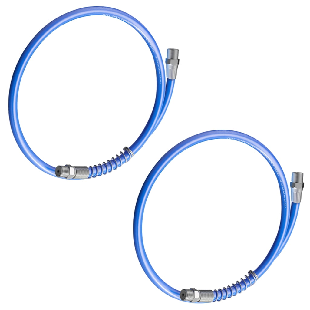 2Pc Heavy Duty Grease Guns Hose 10000PSI Flexible High Pressures ...