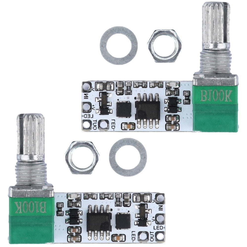 2Pc LED Mini Dimmer Constant Voltage Module Stepless Knob Potentiometer ...