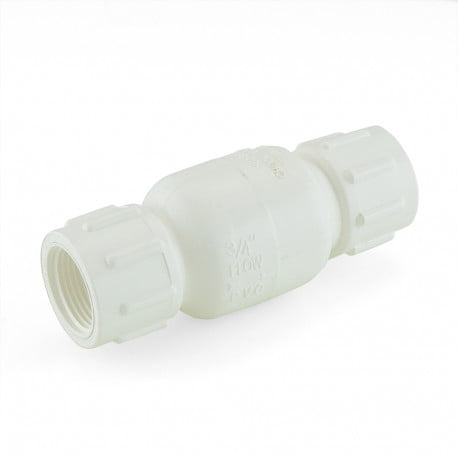 2Pc Matco-Norca 3/4" PVC Spring Check Valve, FPT Threaded, Sch. 40/80 ...