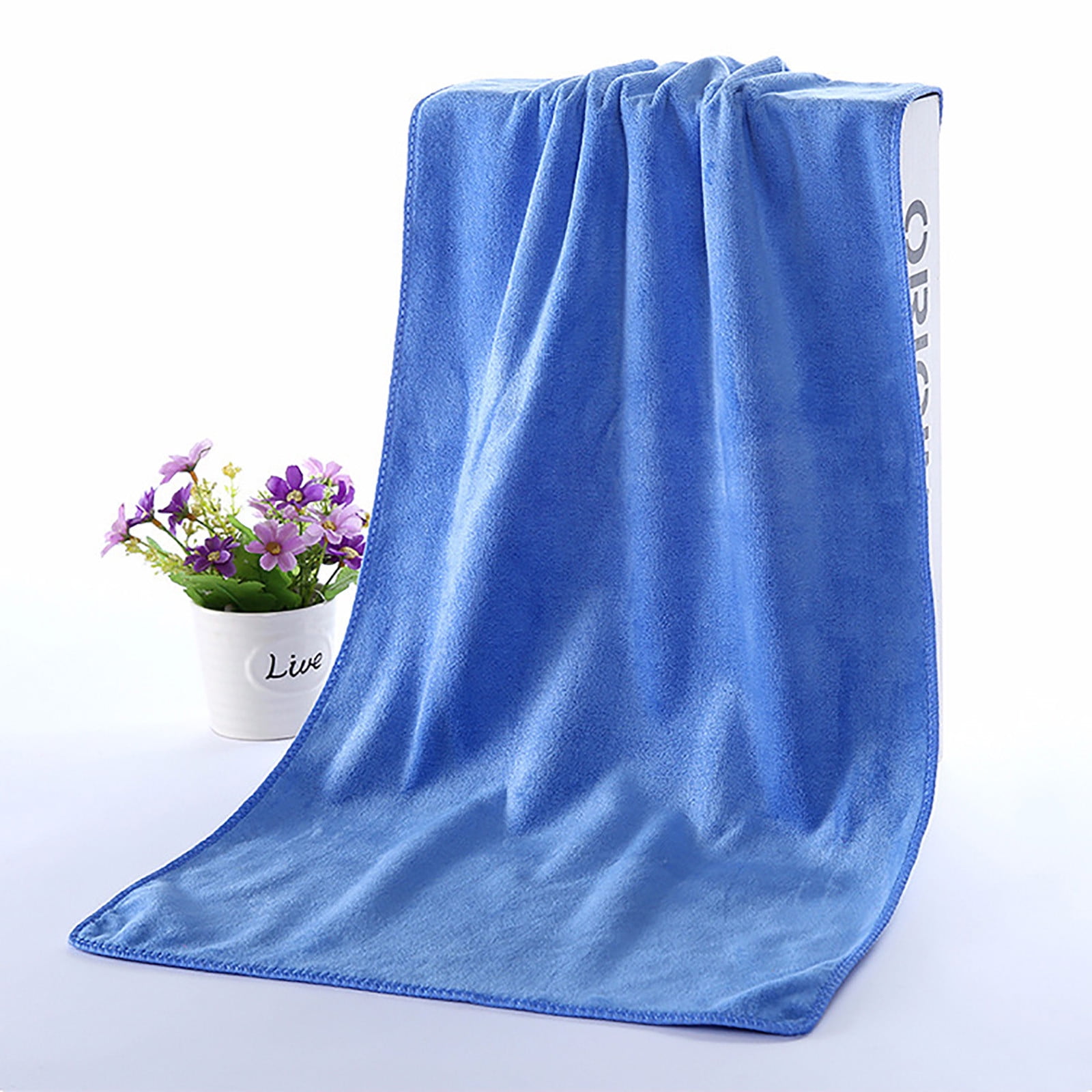 2Pc Microfiber Bath Towels | Super Absorbent & Quick Dry | Ultra Soft ...