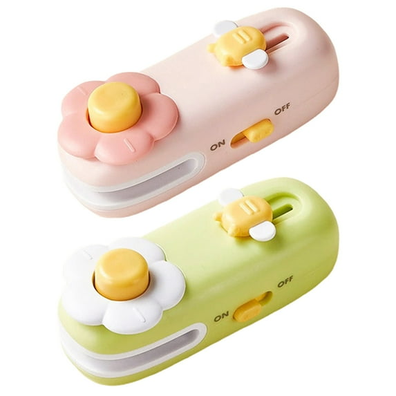 2Pc Mini Bag Sealer, Bag Sealing and Cutting Machine 2 in 1 Bag Heat ...