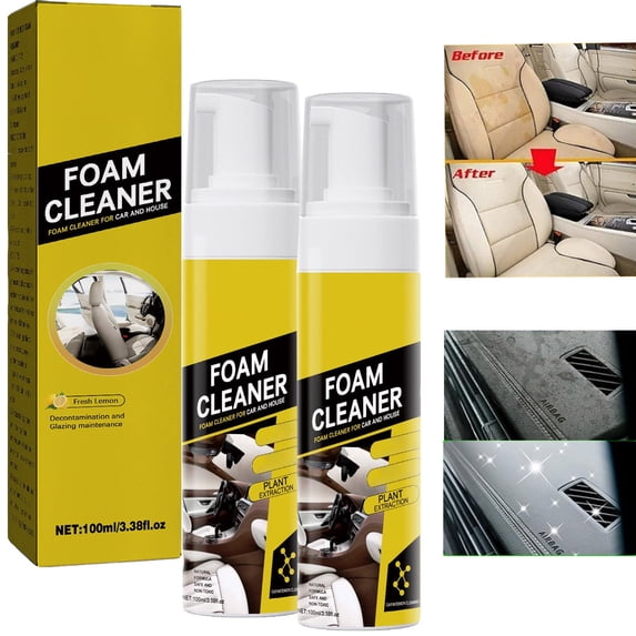 2Pc Multi-Purpose Foam Cleaner,All Around Master Foam Cleaner,Car ...