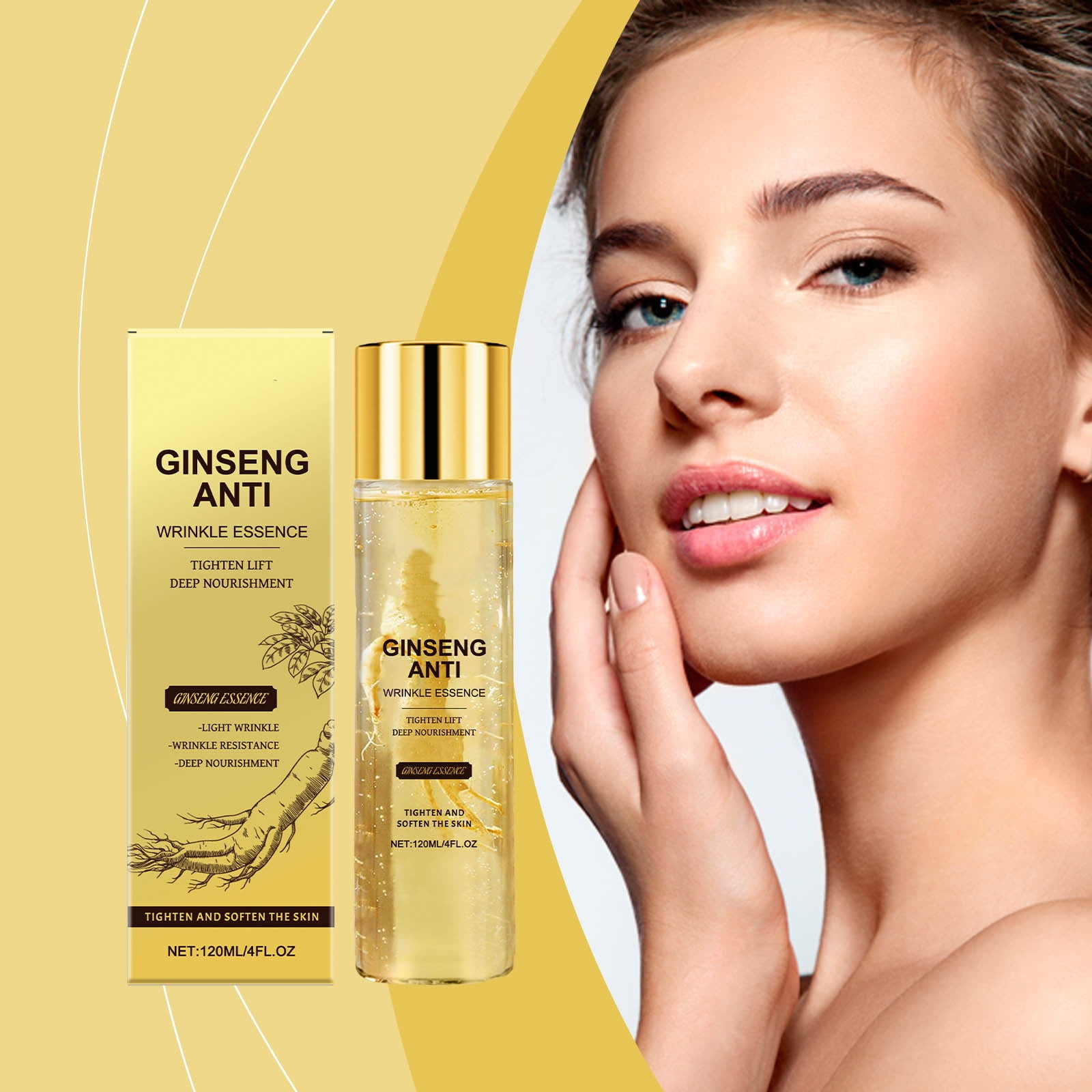 2Pc Non Againg Ginseng Serum-120Ml,Non Wrinkle Serum Ginseng Serum Water,Ginseng Nonaging ...