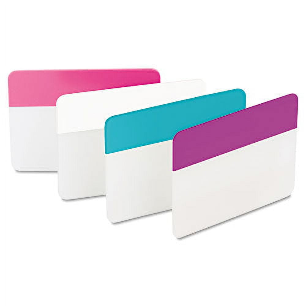 2Pc Post-It Tabs Tabs, 1-5-Cut Tabs, Assorted Pastels, 2\" Wide, 24 ...