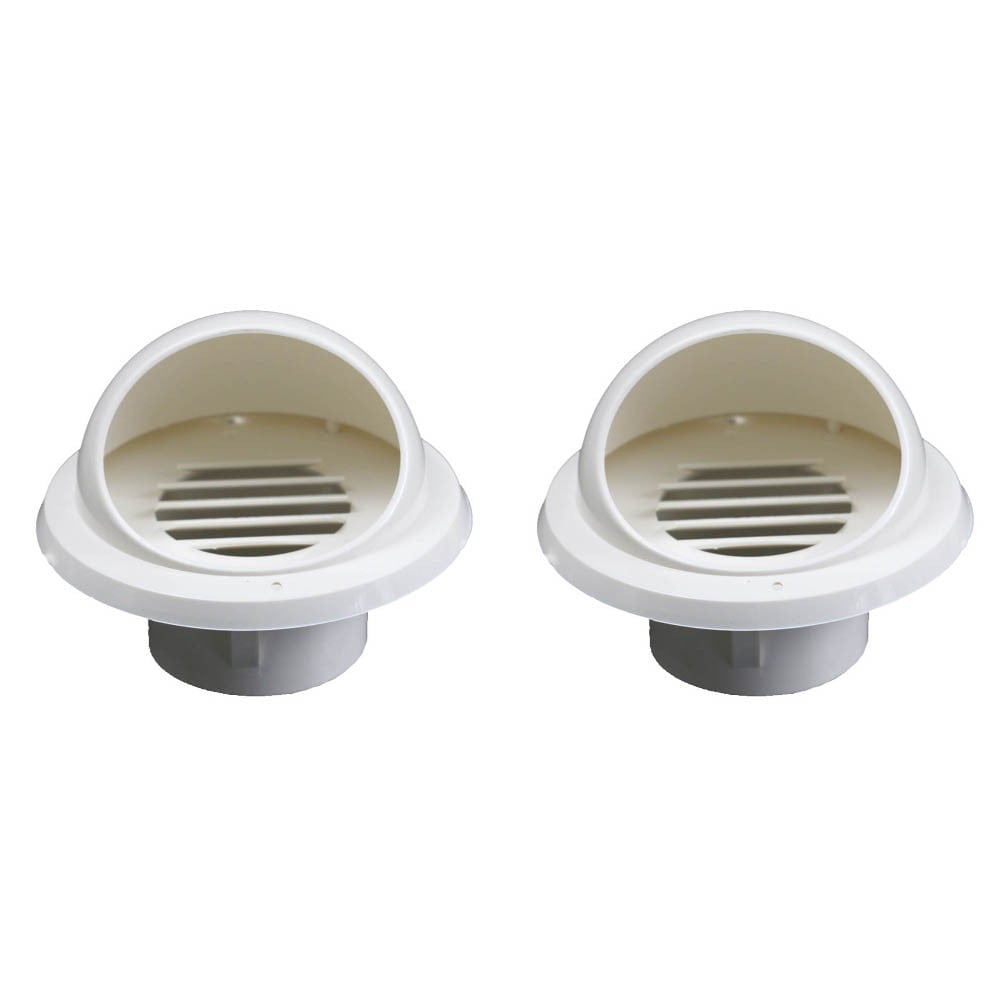 2Pc Pvc Ceiling Air Vent Ducting Ventilation Exhaust Grille Cover ...