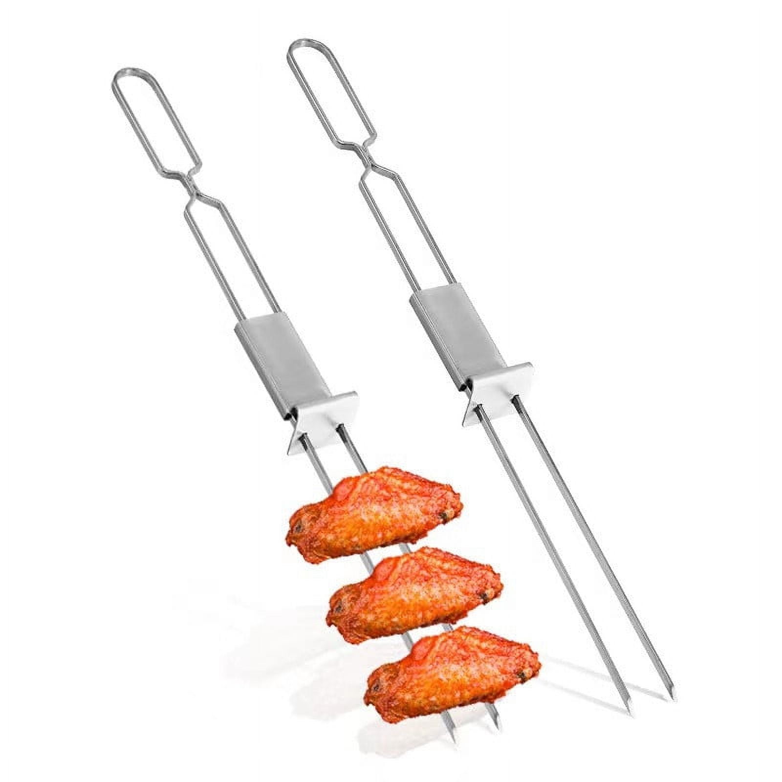 2Pc Roasting Sticks 13 Inch Long Cooking Fork for Kitchen, Stainless ...