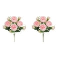 2Pc Rose Artificial Flower Bouquet For Wedding Table Centerpiece And ...