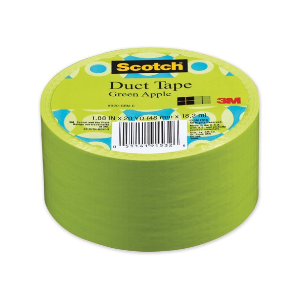 2Pc Scotch Duct Tape 1.88" x 20 yds, Green Apple - Walmart Business ...