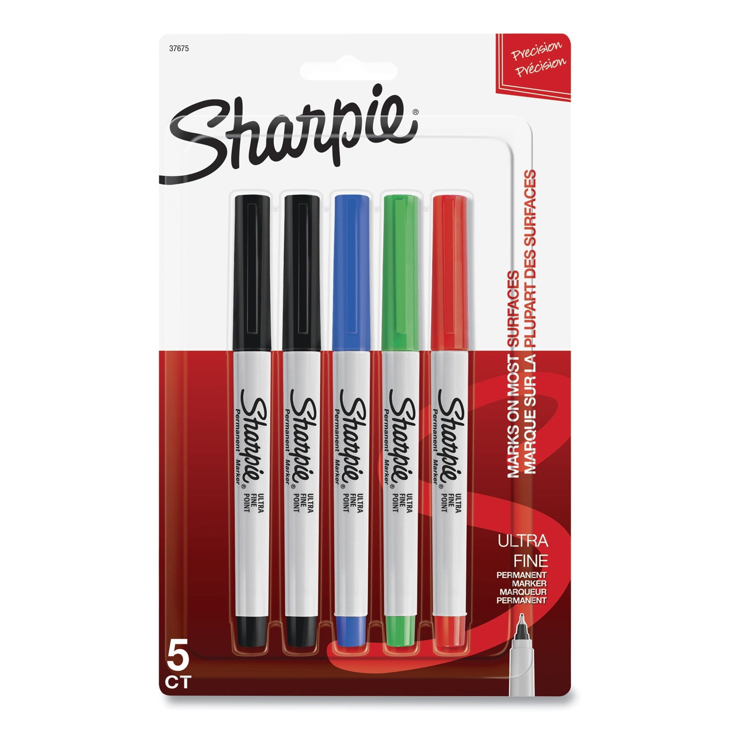 2Pc Sharpie Ultra Fine Tip Permanent Marker Extra-Fine Needle Tip ...