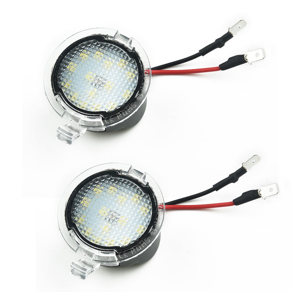 2Pc Side Mirror Puddle Light Led Lamp 6000K White For Ford F150 ...