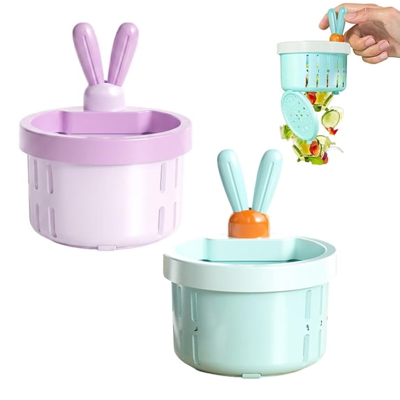 2Pc Sink Strainer Baskets Bunny Ear Sink Strainer Set Plastic For ...
