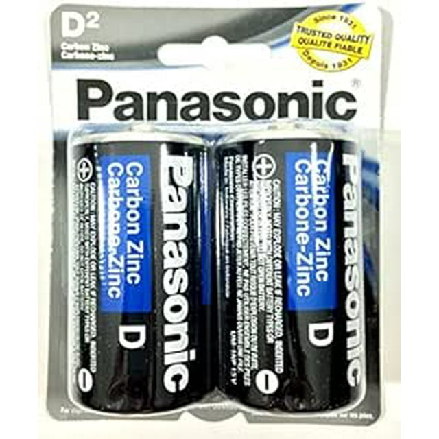 2pcs Panasonic Size D Super Heavy Duty Power Zinc Carbon Batteries - Walmart.com
