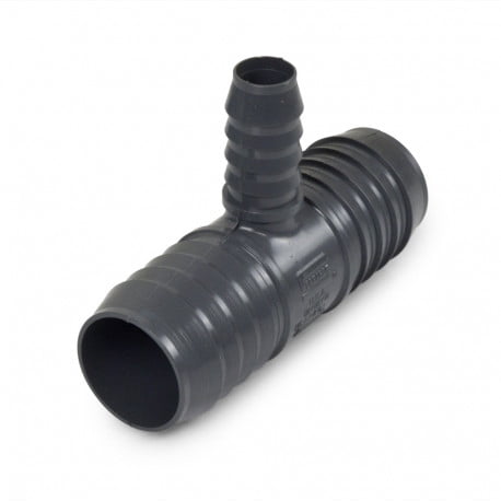 2Pc Spears 1-1/2" x 1-1/2" x 3/4" Barbed Insert PVC Reducing Tee, Sch ...