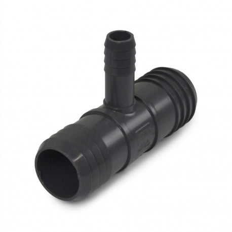 2Pc Spears 1-1/4" x 1-1/4" x 1/2" Barbed Insert PVC Reducing Tee, Sch 40, Gray - Walmart.com