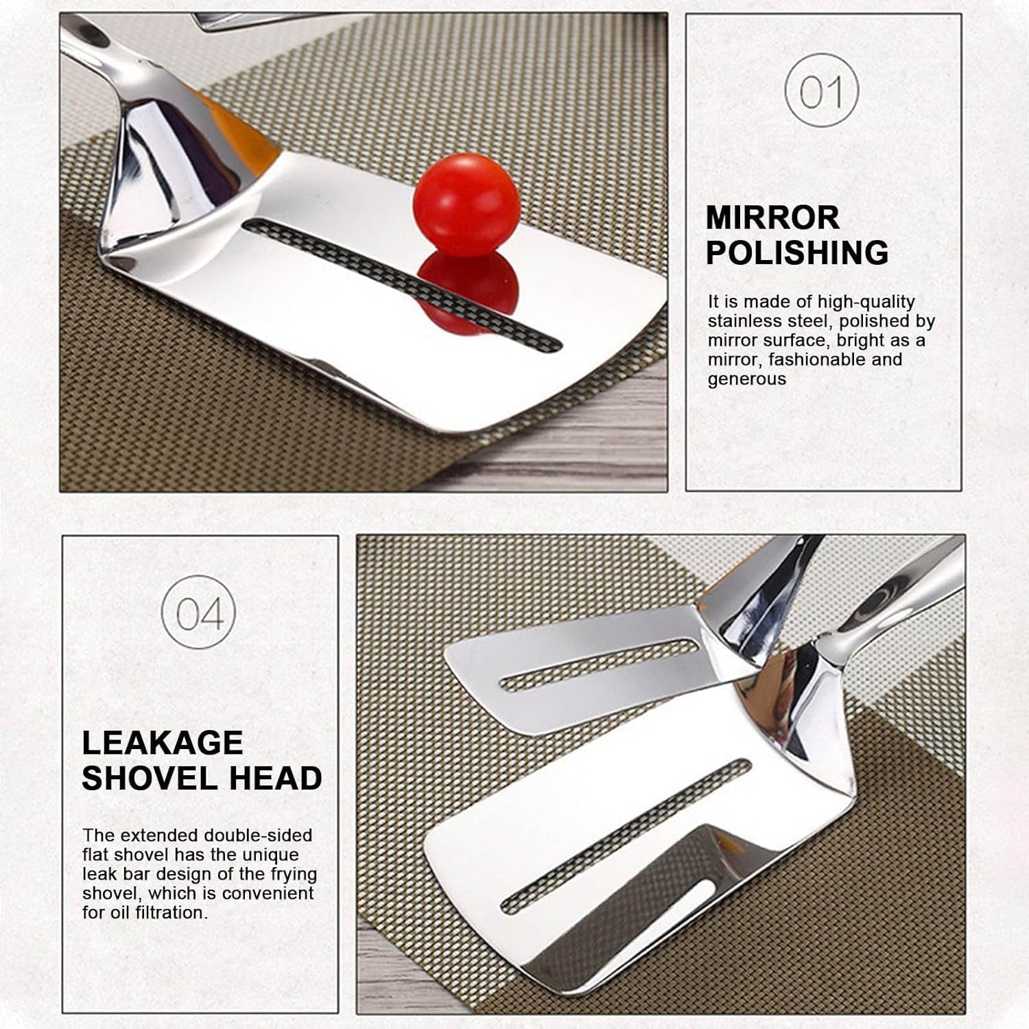 2Pc Stainless Steel Double-Sided Shovel Clip, 2024 New Bbq Sausage ...