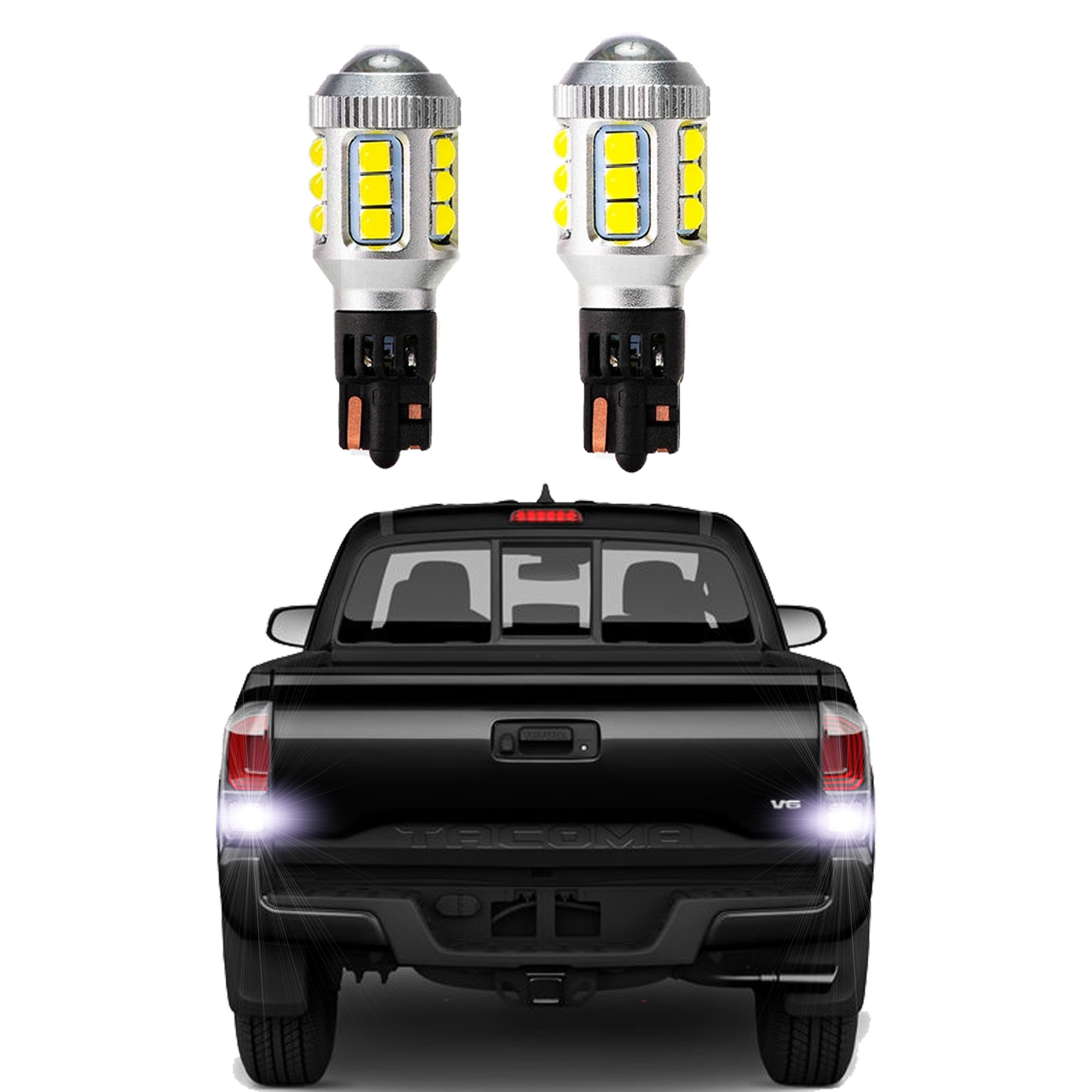 2Pc Tacoma Reverse Lights for 2001-2023 Toyota Tacoma 6500K White ...