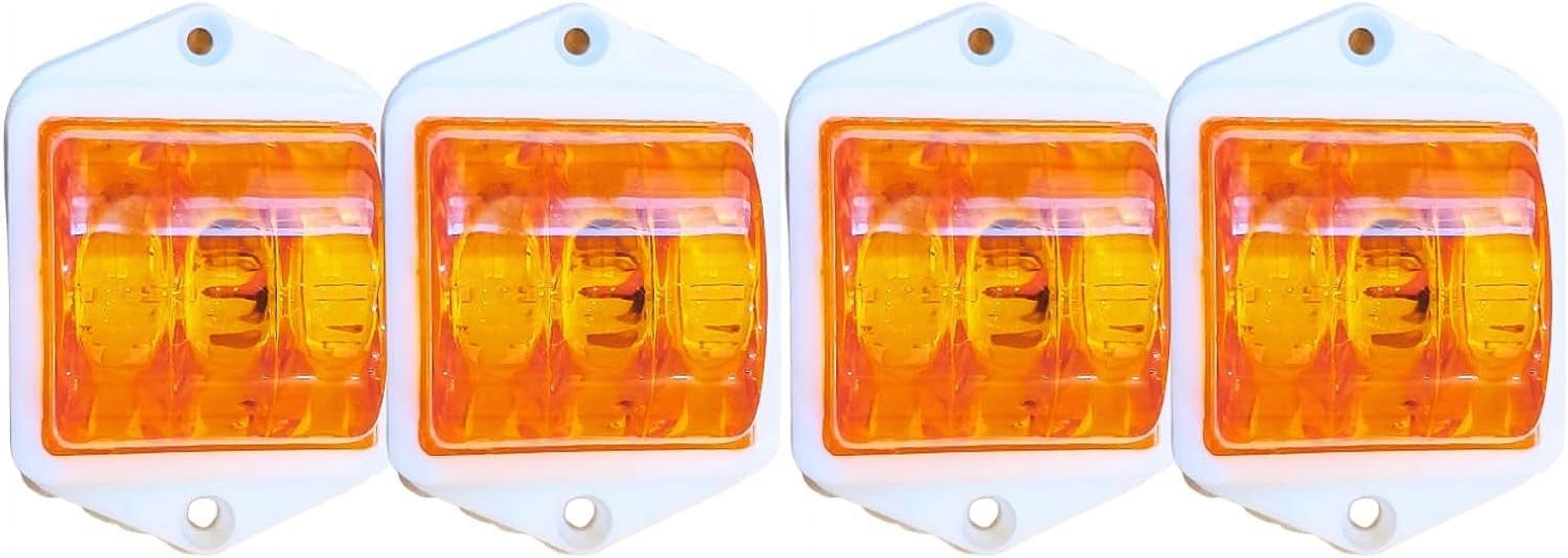2Pc Trailer Rv Marker Led Light Clearance Light Blue, 2x2 Inch Led ...