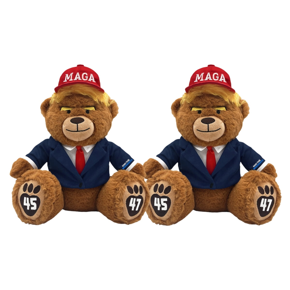 2Pc Trump Bear Plush，2025 Proud Patriots Trumpinator Teddy Bear With ...