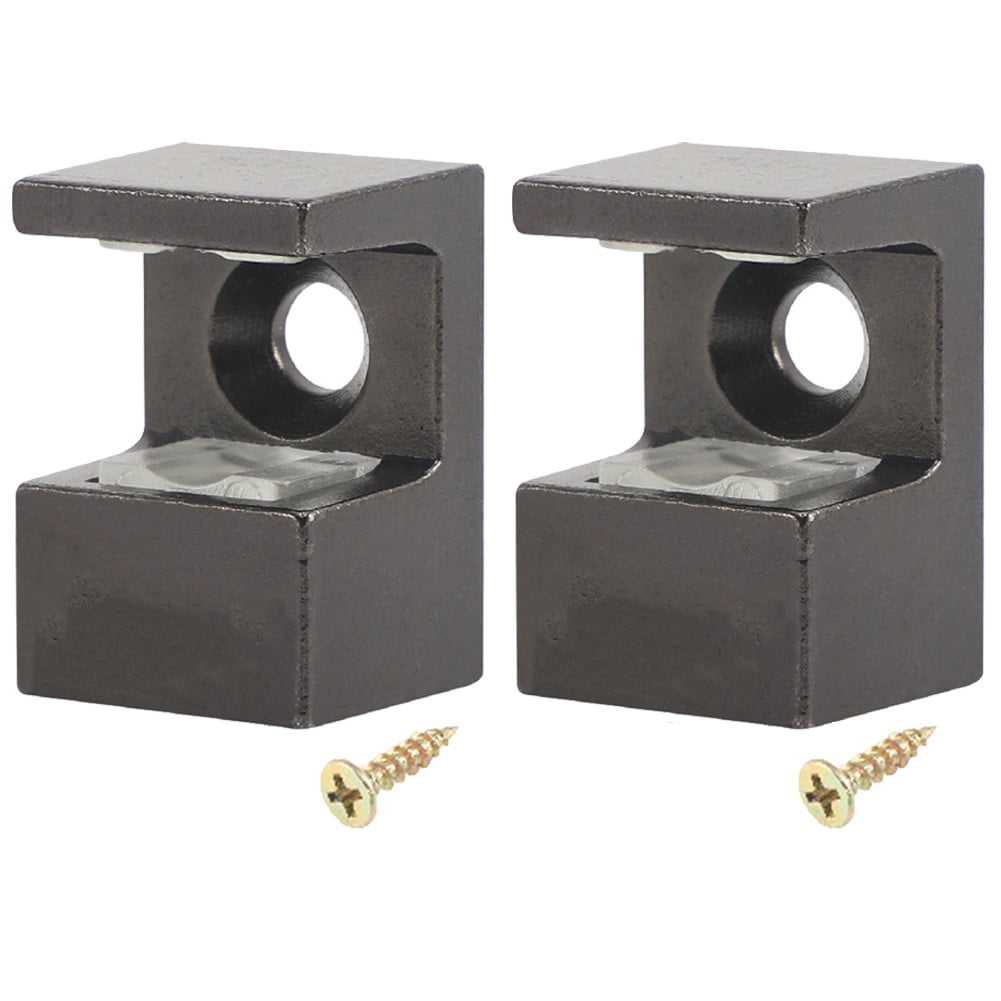 2Pc Zinc Alloy Fixed Shelf Glass Clamp Holder Modern for Simplicity ...