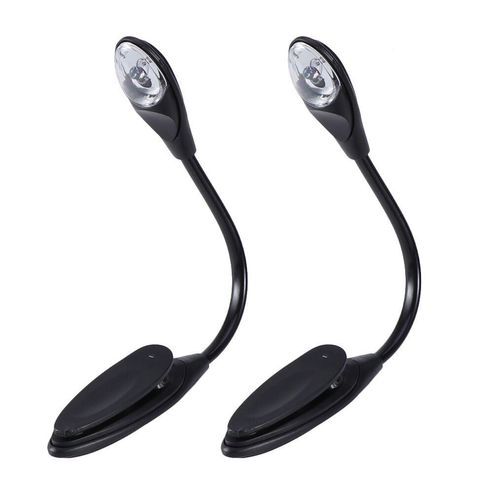 2Pcs 0.17W Stylish Flexible Portable Travel Book Reading Light Lamp ...