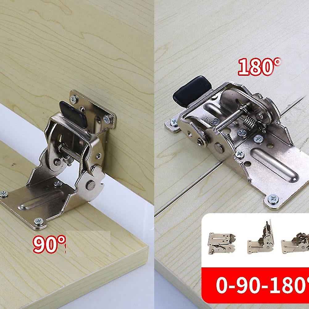 2Pcs 0-90-180 Degree Self-Locking Folding Hinge Table Legs Folding ...