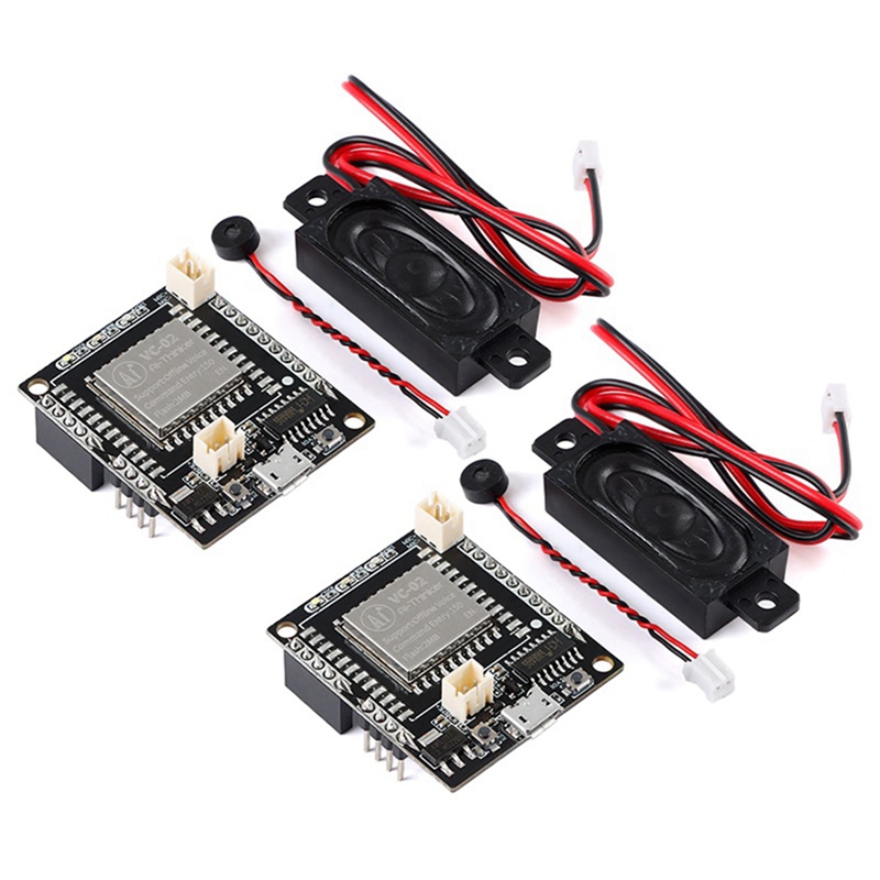 2Pcs -02-Kit AI Intelligent Pure Offline Voice Development Board VC02 ...