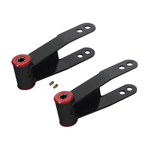 2Pcs 1-2 Inch Suspension Rear Drop Lowering Shackles Kits Replaces ...