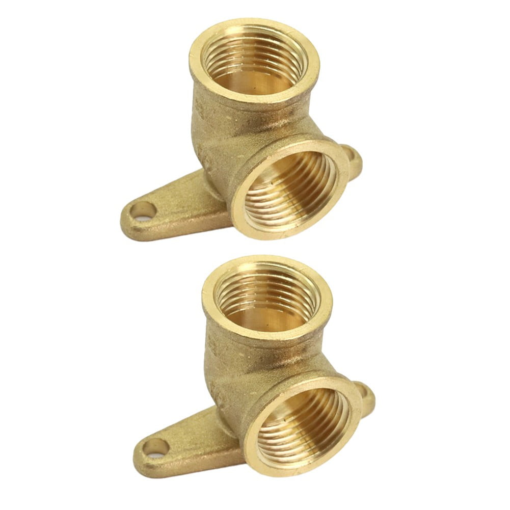 2Pcs 1/2 Inch Wall Socket Brass Bow, 90° Brass Elbow Coupler Copper ...