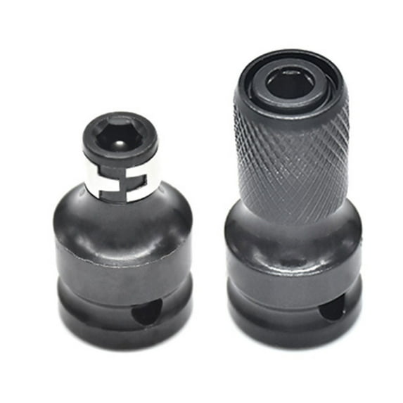 2Pcs 1/2Inch Square To 1/4Inch Hex Ratchet Socket Impact Wrench Socket ...