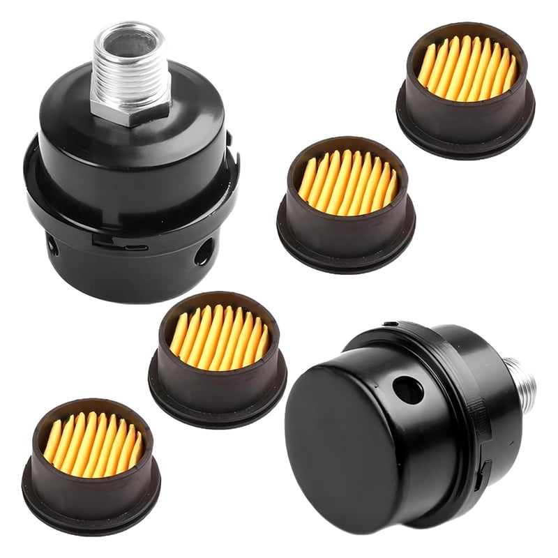 2Pcs 1/2inch Thread Air Compressor , 20mm Air Compressor Filter Muffler ...