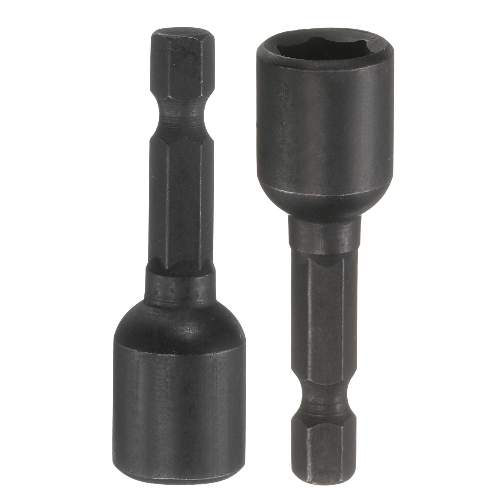 2Pcs 1/4 Hex Shank 9mm Magnetic Hex Socket 48mm Length, CR-V Steel ...