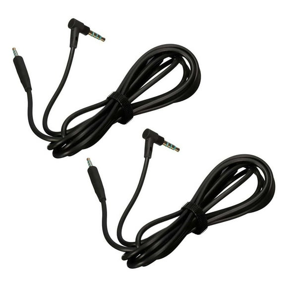 2Pcs 1.5M Audio 2.5 to 3.5mm Cable for QC25 Quiet Comfort MIC Headset,2x cable,black - Walmart.com
