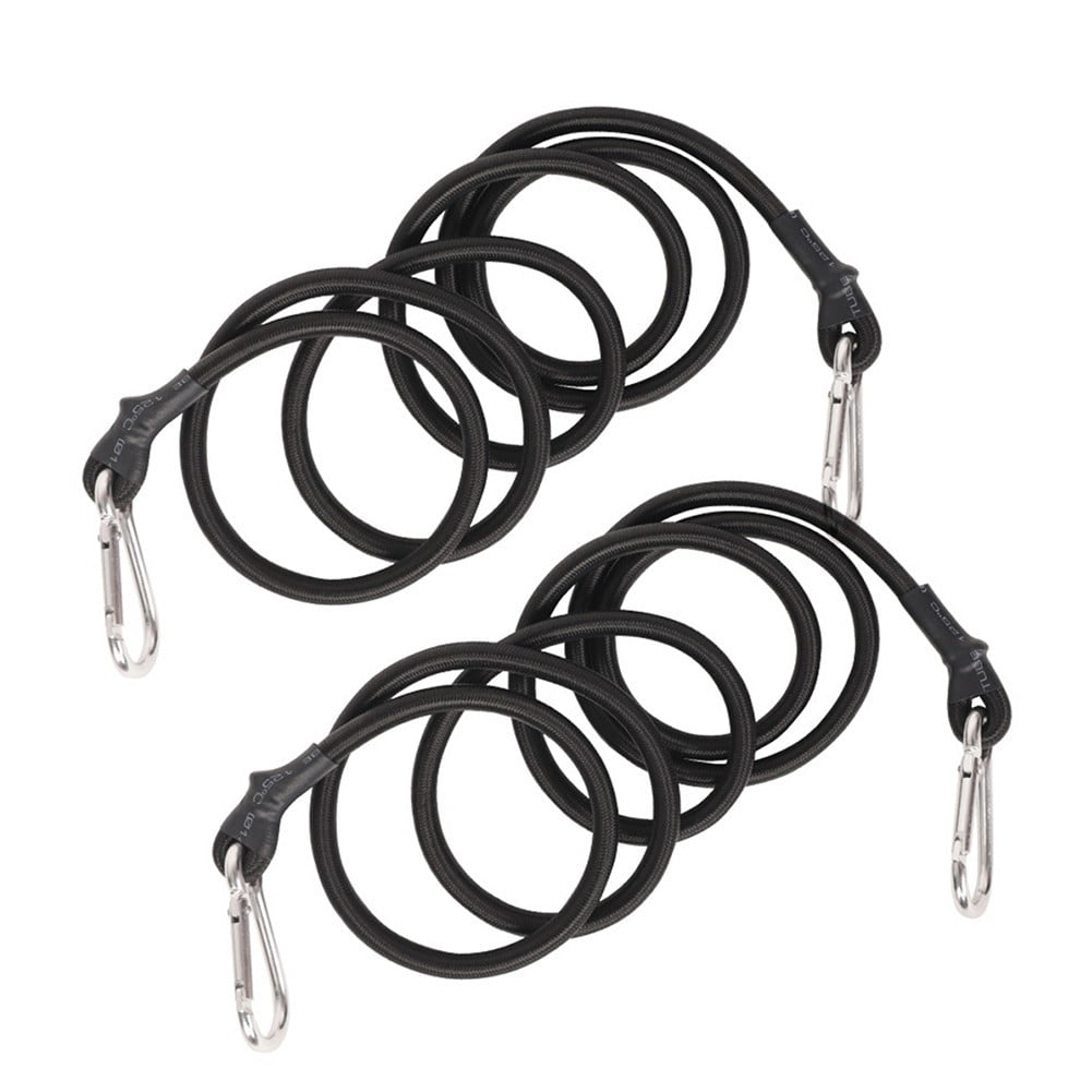 2pcs 1.5m Elastic Rope Straps With Carabiner for Wagon Cart Kayak ...