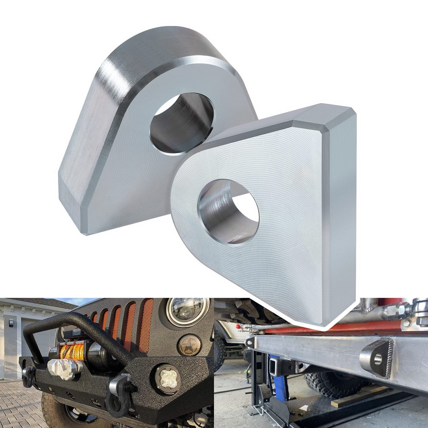 2Pcs 1" Thick Steel Weld On Shackle Clevis Mount Offroad Hydraulic ...