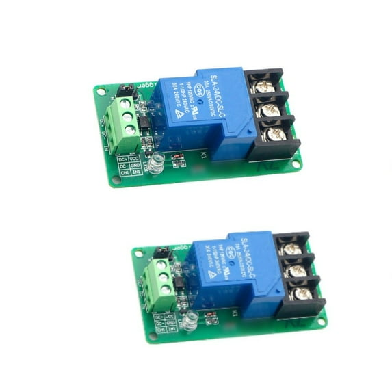 2Pcs 1-Way High And Low Level Trigger Relay Module 30A Automation ...