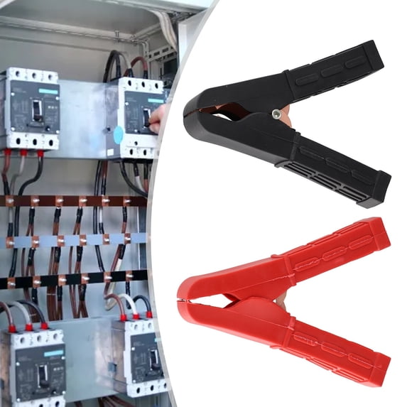 2Pcs 100A For Alligator Clip Car Battery Clip Insulation Clip Battery ...