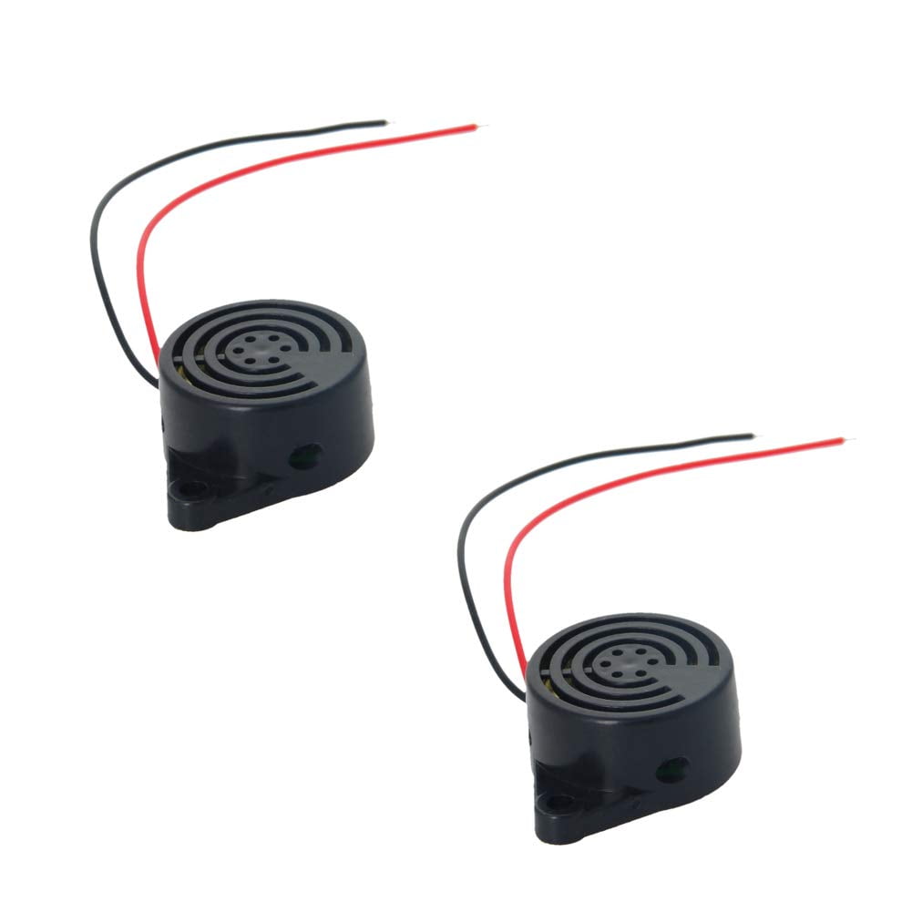 2Pcs 100dB Buzzer Alarm Electronic Beep Buzzer DC 3-24V SFM-27 Active ...